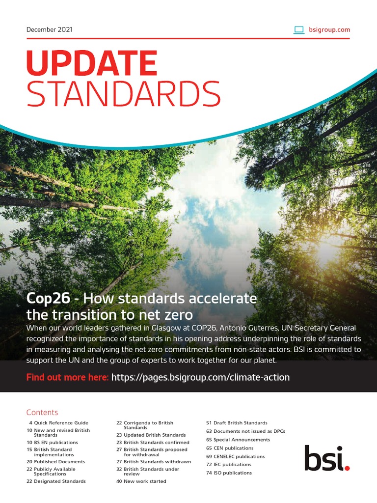 Update Standards December 2021 Edition | PDF | International ...