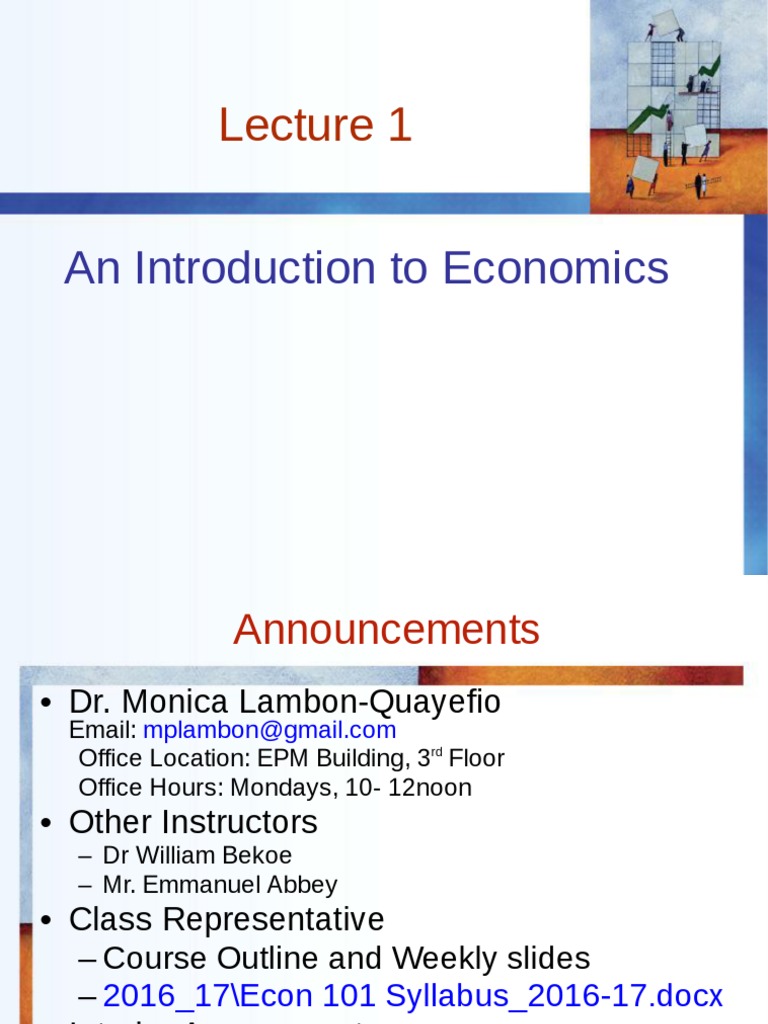 Lecture 1 - What Is Economics-1-3.Ppt - 1476228277809 | PDF | Economics ...