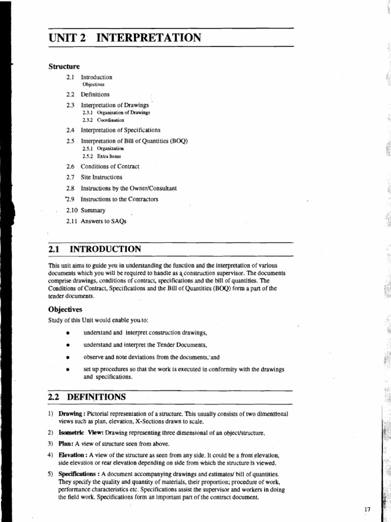 Unit Interpretation: Structure | PDF | Specification (Technical Standard) | Economic Sectors