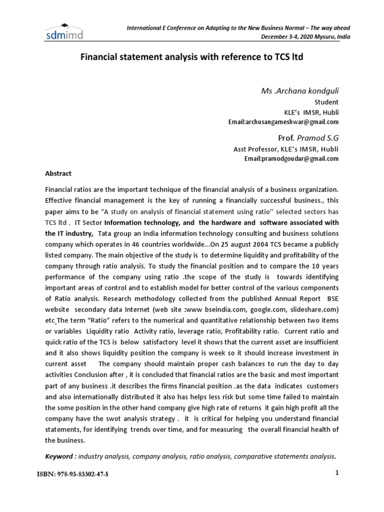 Tcs Report | PDF | Outsourcing | Information Technology