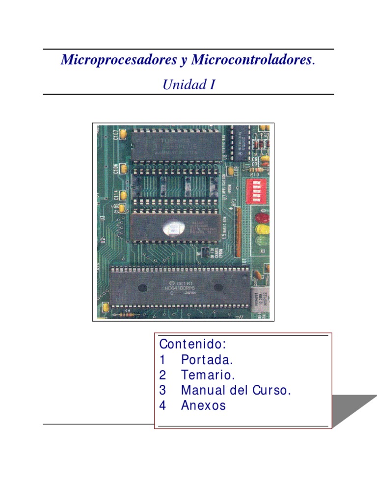 Curso Microprocesadores y Microcontroladores Unidad 1 | PDF ...