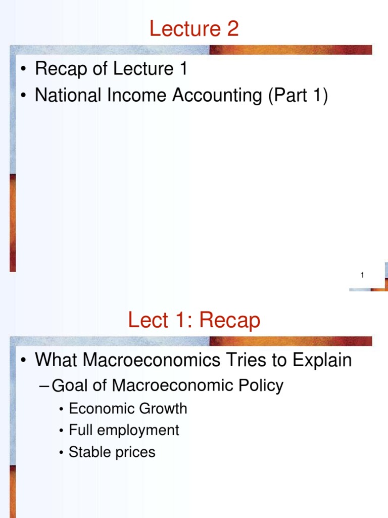 National Income Accounting Basics | PDF | Macroeconomics | Inflation