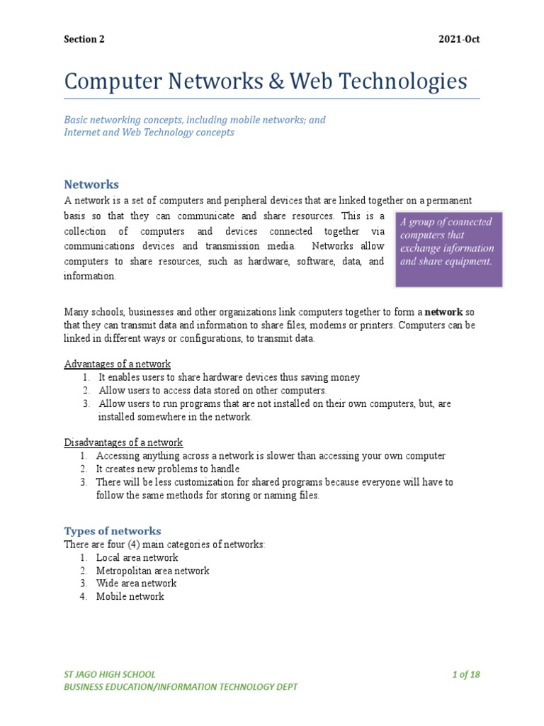 MODULE 4c - NETWORKING DATA COMMUNICATION-Oct 2021 | PDF | World Wide ...