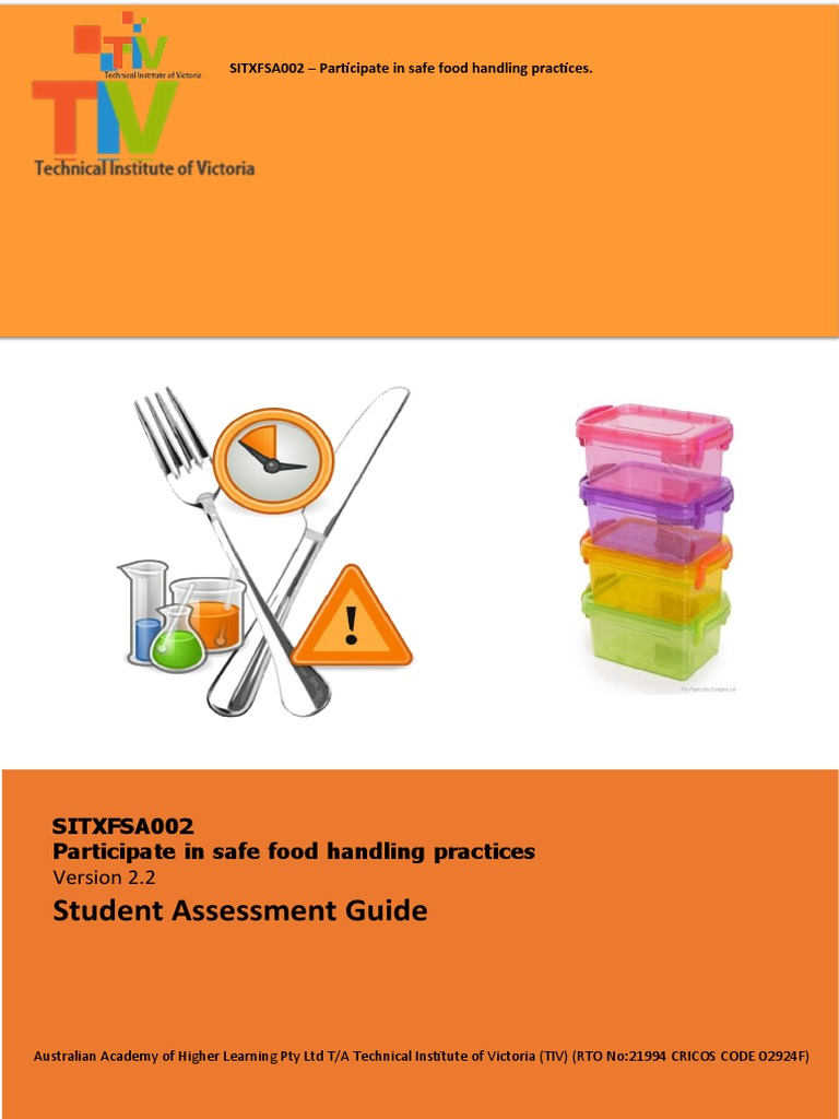 Safe Food Handling Practices Guide | PDF | Educational Assessment ...