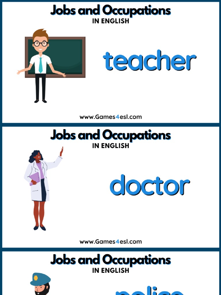 Jobs and Occupations in English | PDF