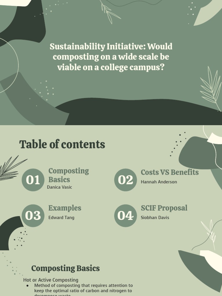Sustainability Initiative: Would Composting On A Wide Scale Be Viable ...