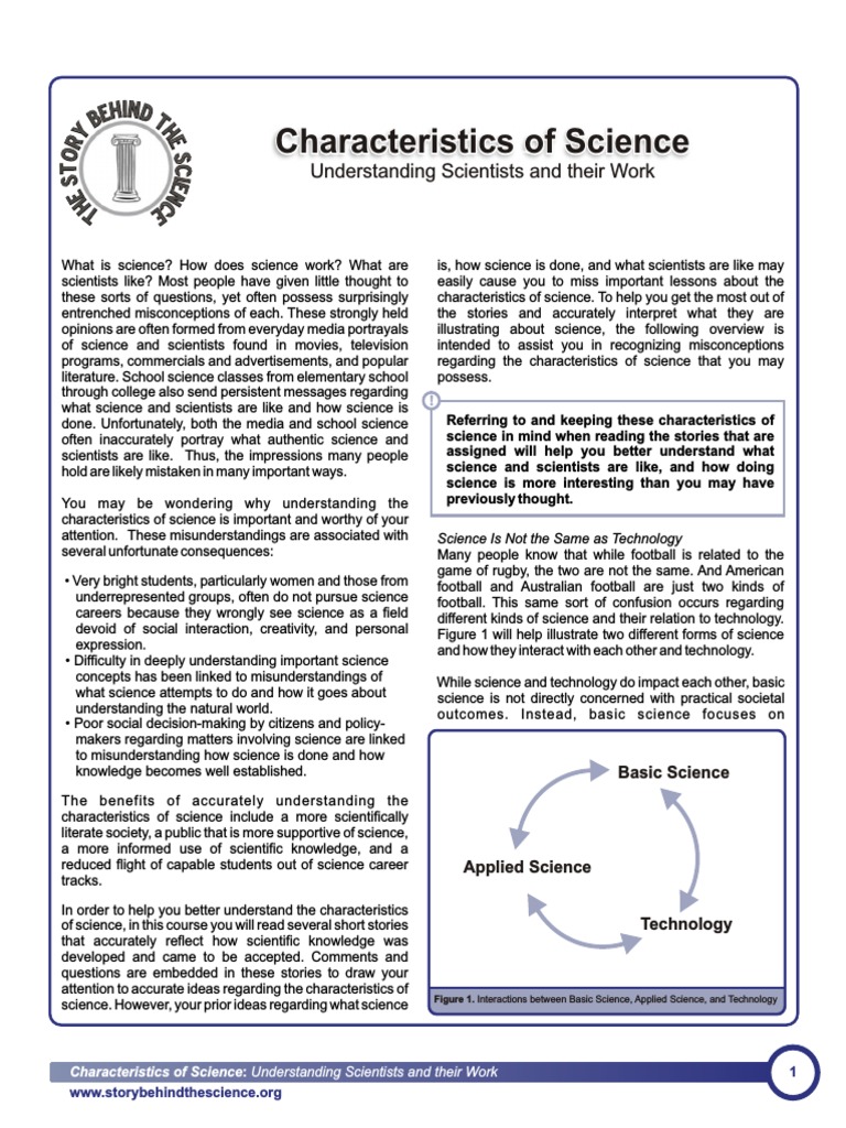 Characteristics of Science Notes | PDF | Science | Theory