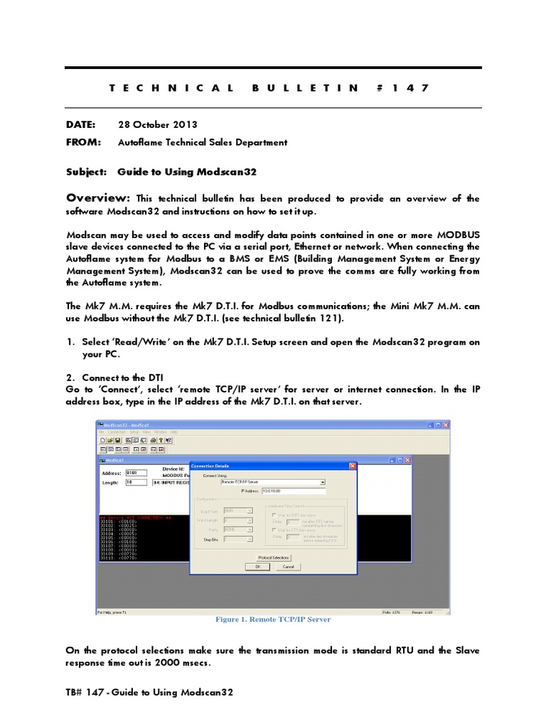 Guide Using ModScan32 | PDF | Internet Protocols | Transmission Control ...