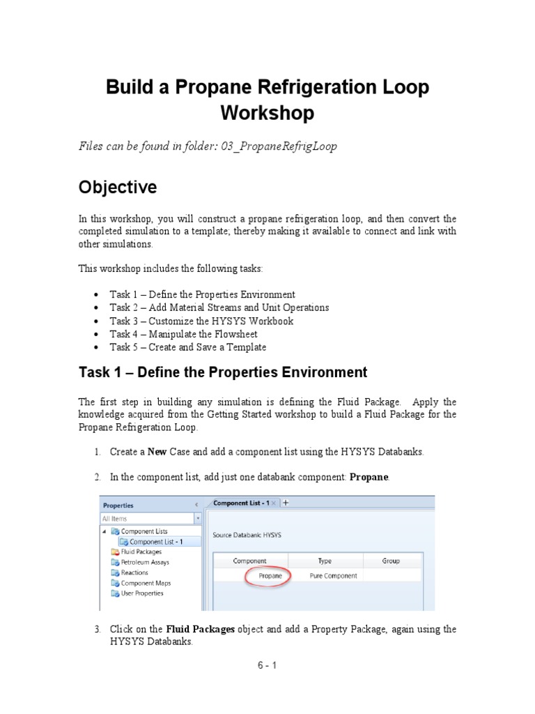 Build A Propane Refrigeration Loop Workshop: Objective | PDF | Menu ...