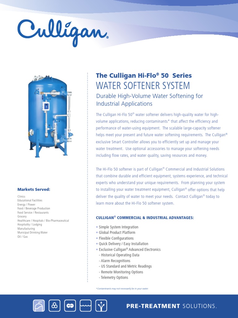 Manual Equipos Culligan Hi Flo | PDF | Water | Water Treatment