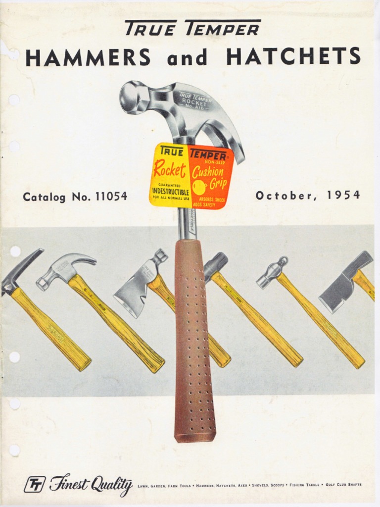 True Temper 1954 No. 11054 Hammers | PDF | Hammer | Steel