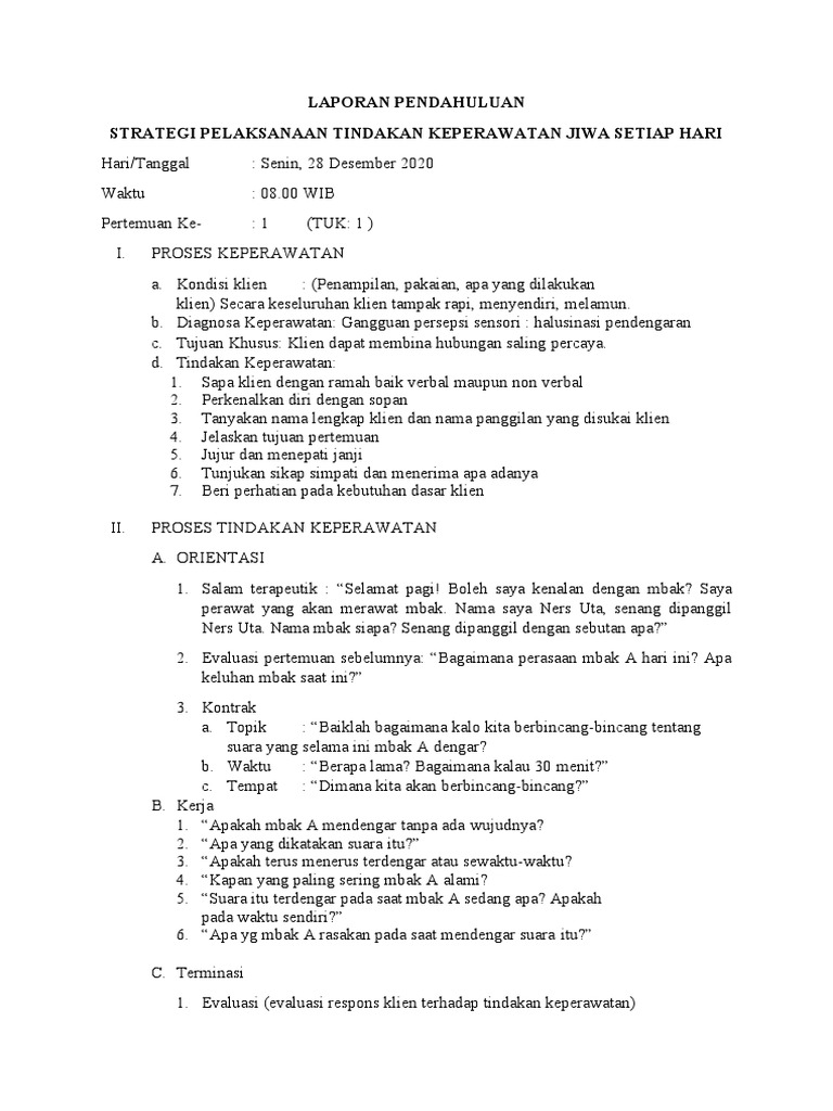 SPTK Halusinasi | PDF