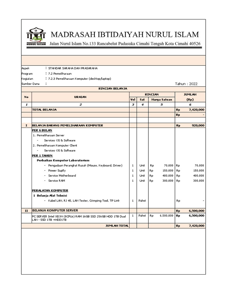 RAB Lab Komputer 2019 | PDF