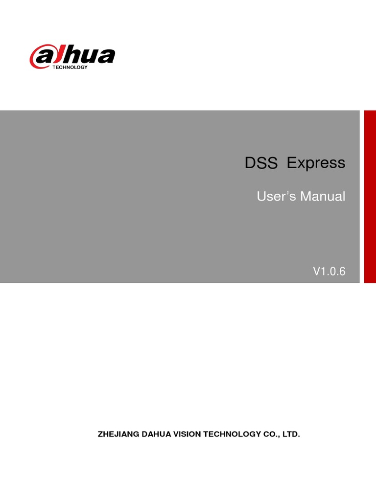 DSS Express Manual | PDF | Ip Address | Computer Network