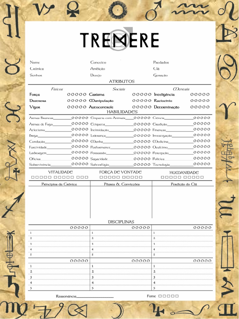 1.1 - Tremere Ficha Alternativa V5 | PDF