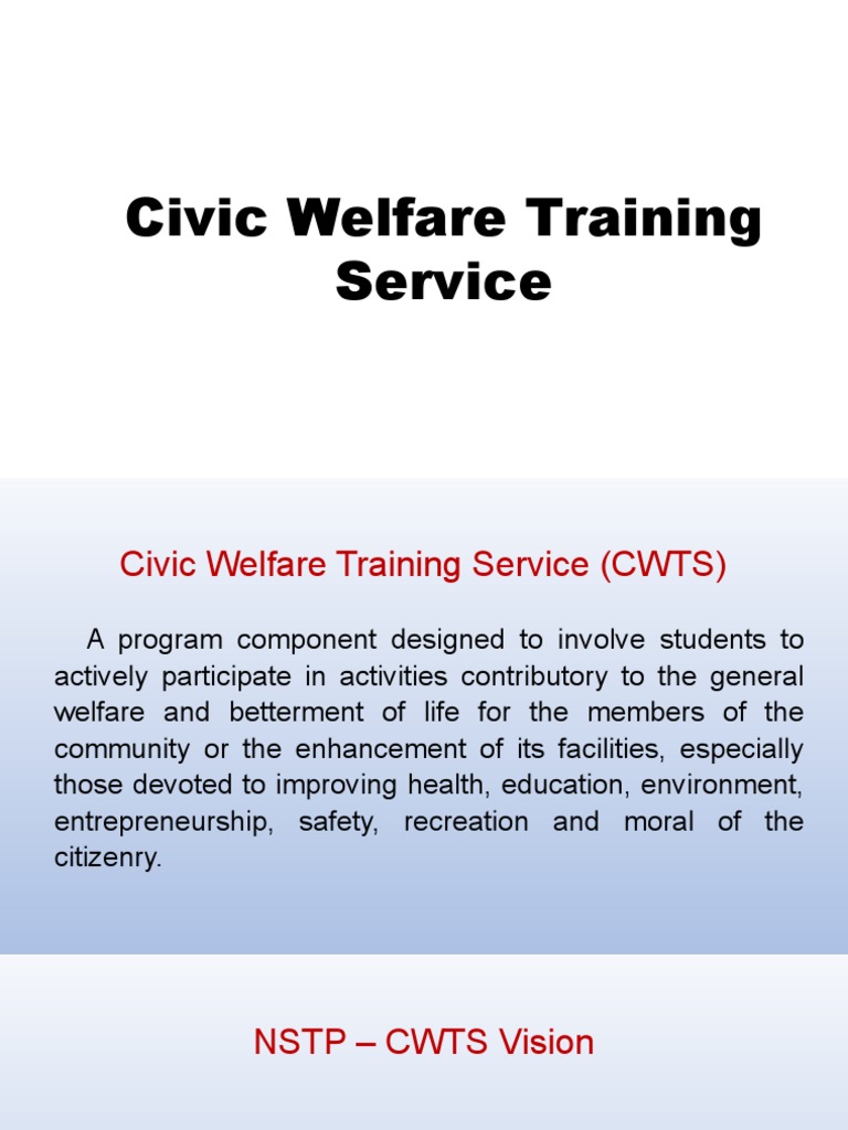Civic Welfare Training Service | PDF | Value (Ethics) | Creativity