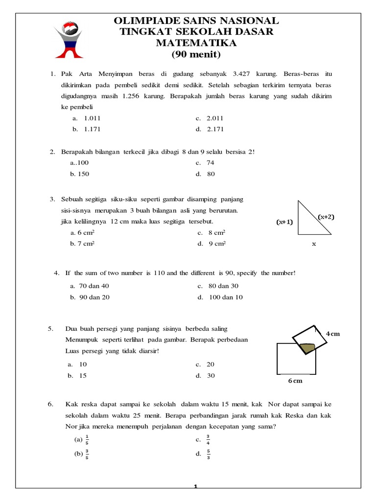 Soal OSN Matematika SD | PDF