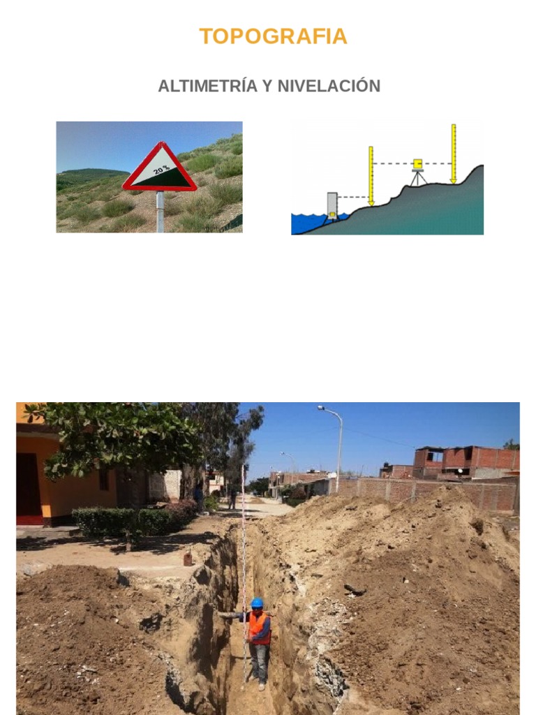 Notas Topografia Altimetria y Nivelación | PDF | Topografía | Geografía ...