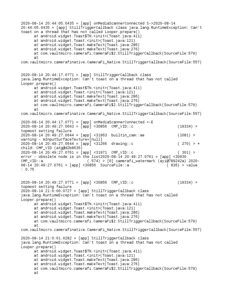 Usb Cam Log | PDF | System Software | Systems Engineering