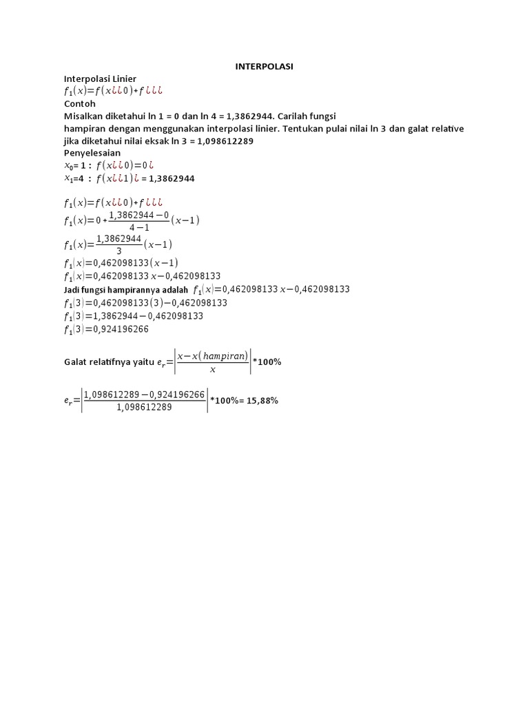 Interpolasi | PDF