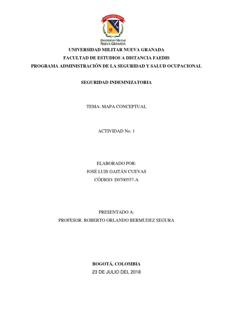 Actividad 1 - Mapa Conceptual - Seguridad Indemnizatoria | PDF | Seguro | Reaseguro