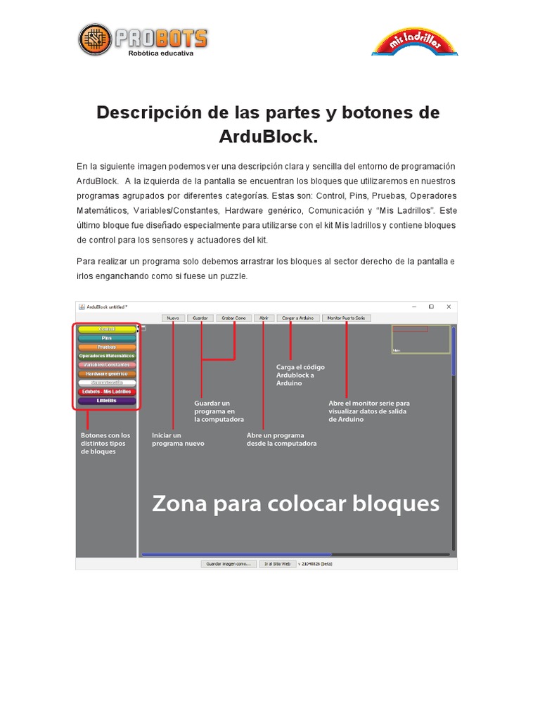 Manual Uso Ardublock | PDF | Arduino | Monitor de computadora