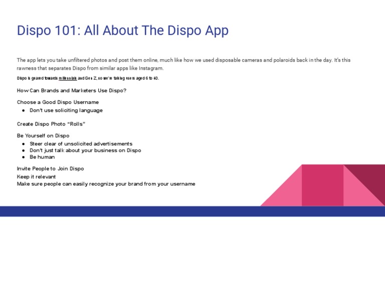 Dispo App Guide for Brands and Users | PDF