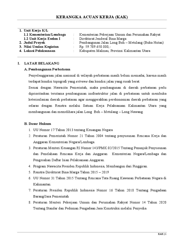 Kak Pemb Jalan L. Boh Metulang Buka Hutan | PDF