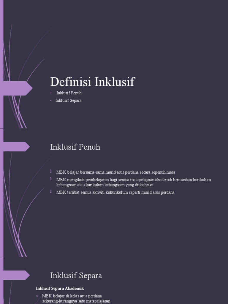 Definisi Inklusif | PDF