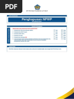 Formulir Permohonan Penghapusan NPWP | PDF