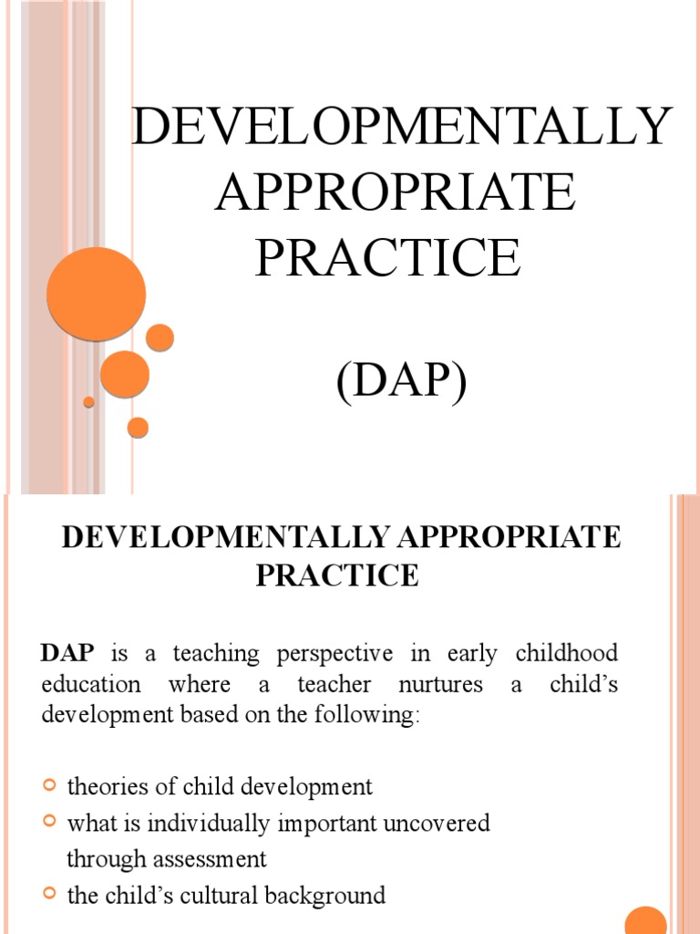 Developmentally Appropriate Practice | PDF | Teaching | Applied Psychology