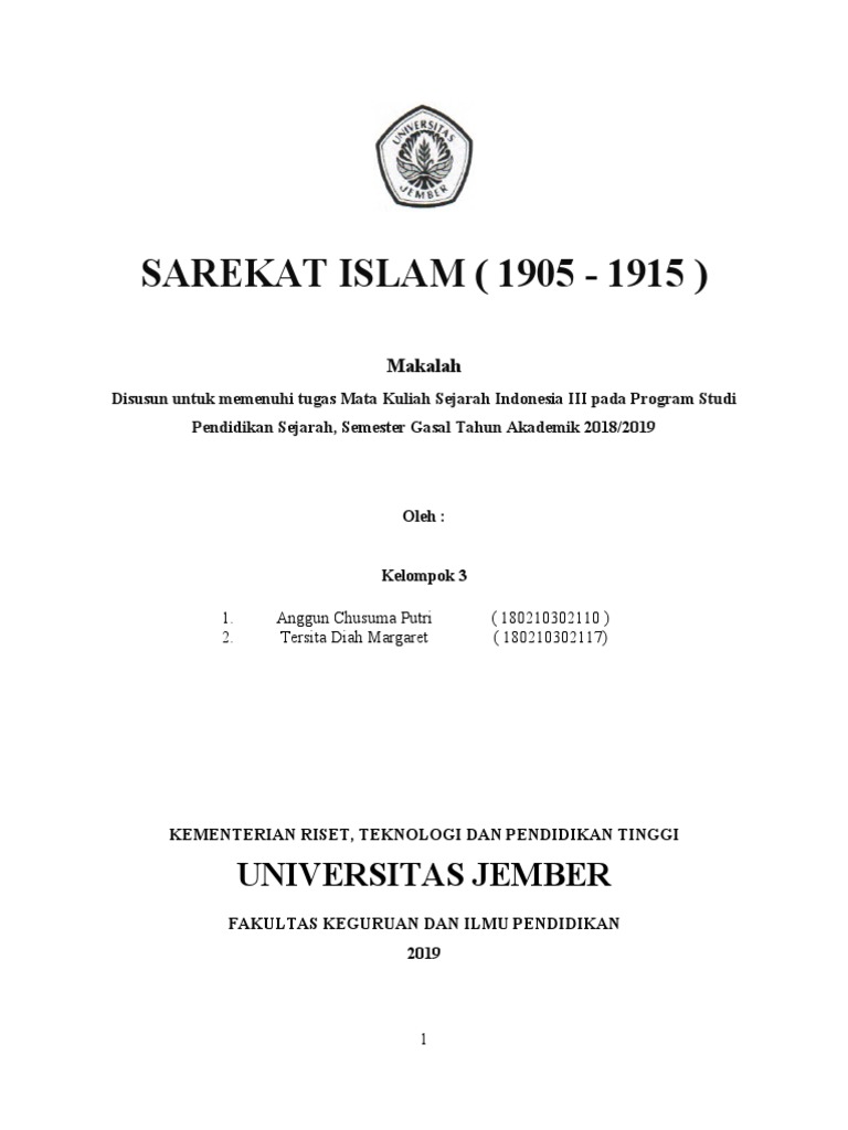 Sarekat Islam | PDF | Politik | Perjalanan