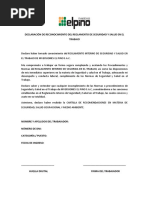 Carta de Compromiso de Cumplimiento | PDF