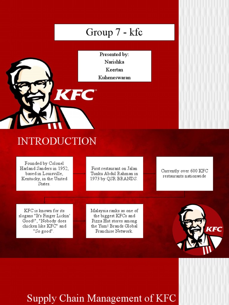 SCM Group 7 KFC Slides | PDF