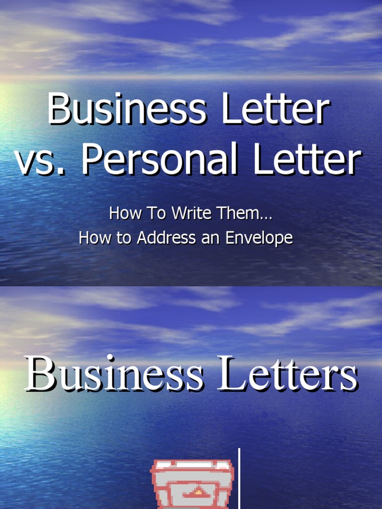 Business Letter Vs Friendly Letter | PDF | Written Communication | Writing