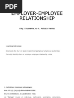 Employer-Employee Relationship Tests | PDF | Employment | Common Law