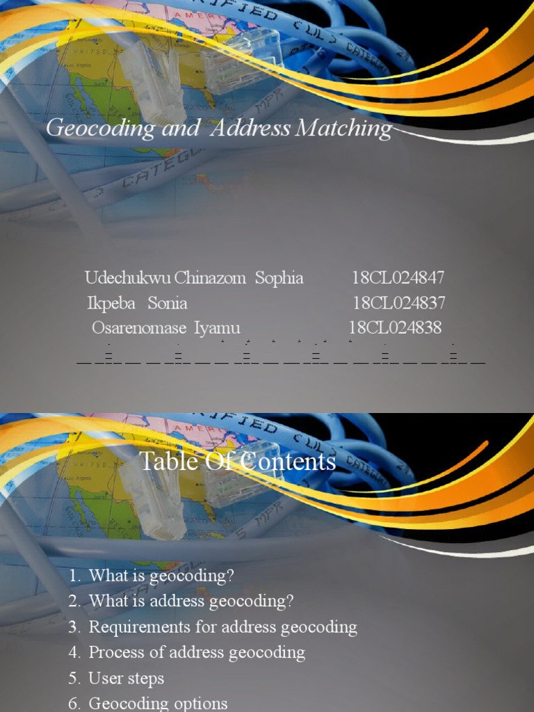 Geocoding & Adress Mapping | PDF | Arc Gis | Geographic Data And ...