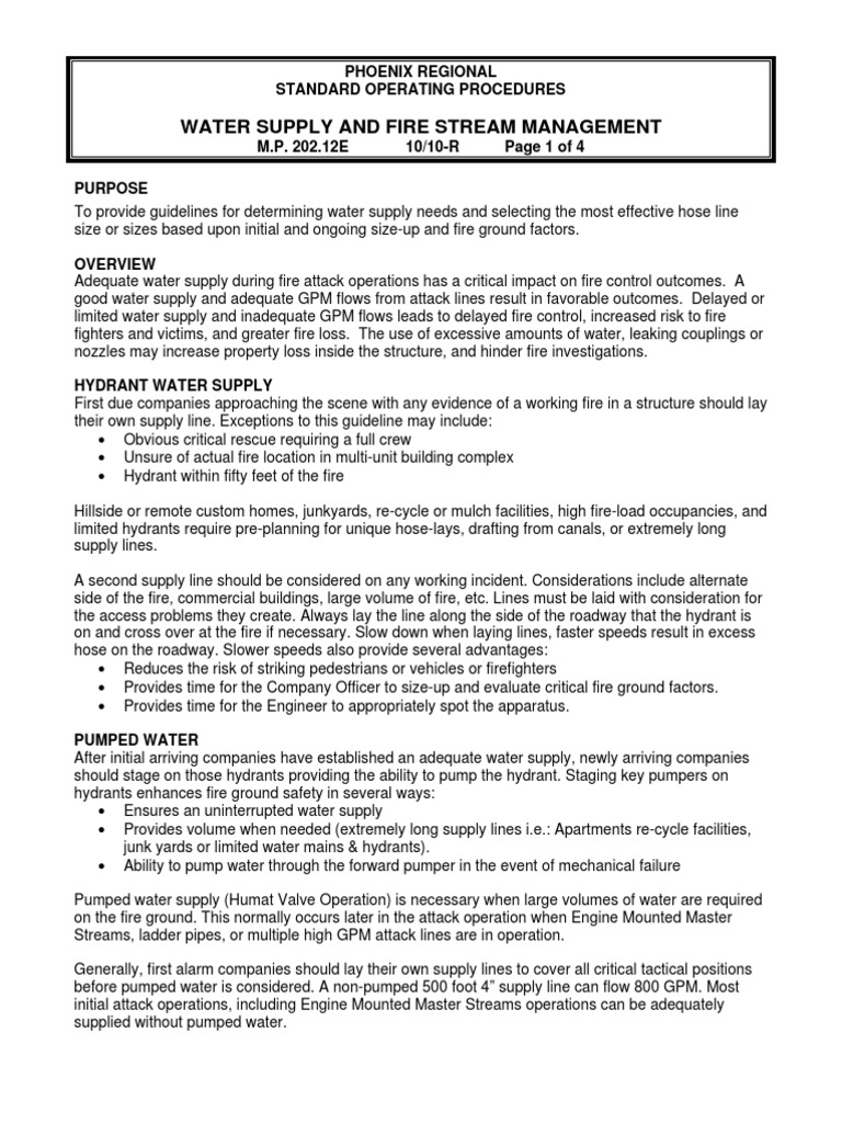 Fire Stream Management | PDF | Fire Engine | Pump