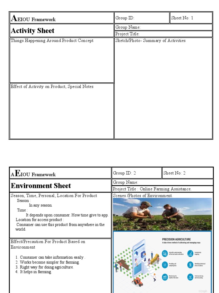 Activity Sheet: Eiou Framework | PDF