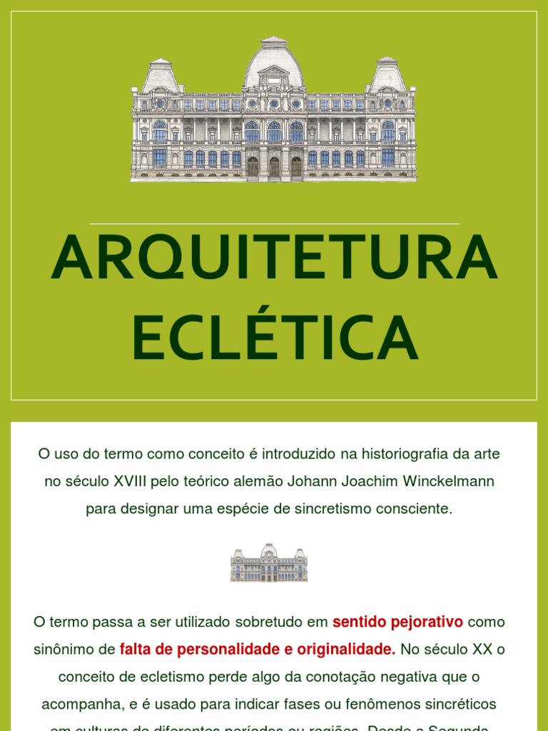 ARQUITETURA ECLÉTICA NO BRASIL | PDF | Arquitetura gótica