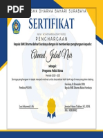 Format Sertifikat PKL 2022 - 2023 | PDF