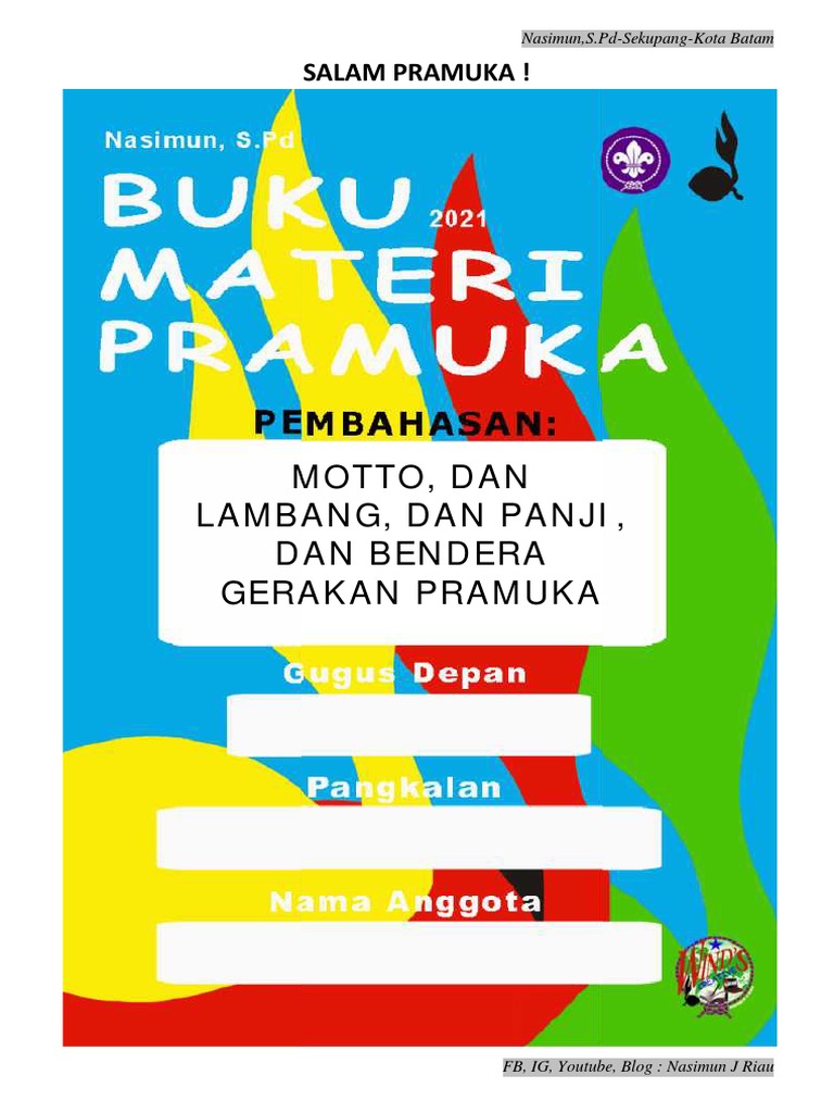 (7-03) Materi Motto-Lambang-Panji-Bendera Pramuka | PDF