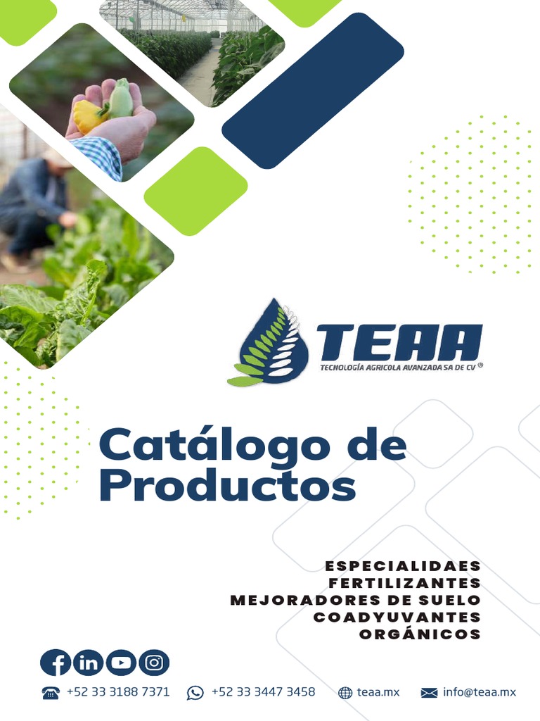 Catálogo de Fertilizantes TEAA | PDF | Fertilizante | Agricultura