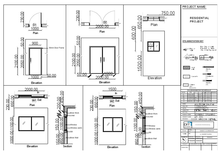 Project Name:: 50mm Door Frame | PDF | Economic Sectors | Architectural ...