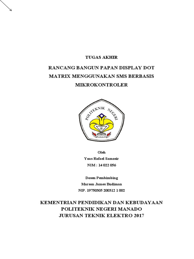 Rancang Bangun Panel Running Text | PDF