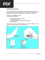 Pratt & Whitney APS5000 APU Overview | PDF | Technology & Engineering