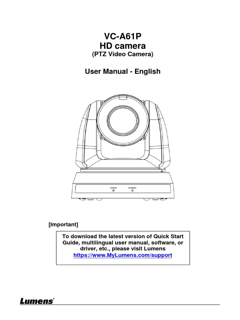 VC-A61P HD Camera: User Manual - English | PDF | Computer Network | Ac ...