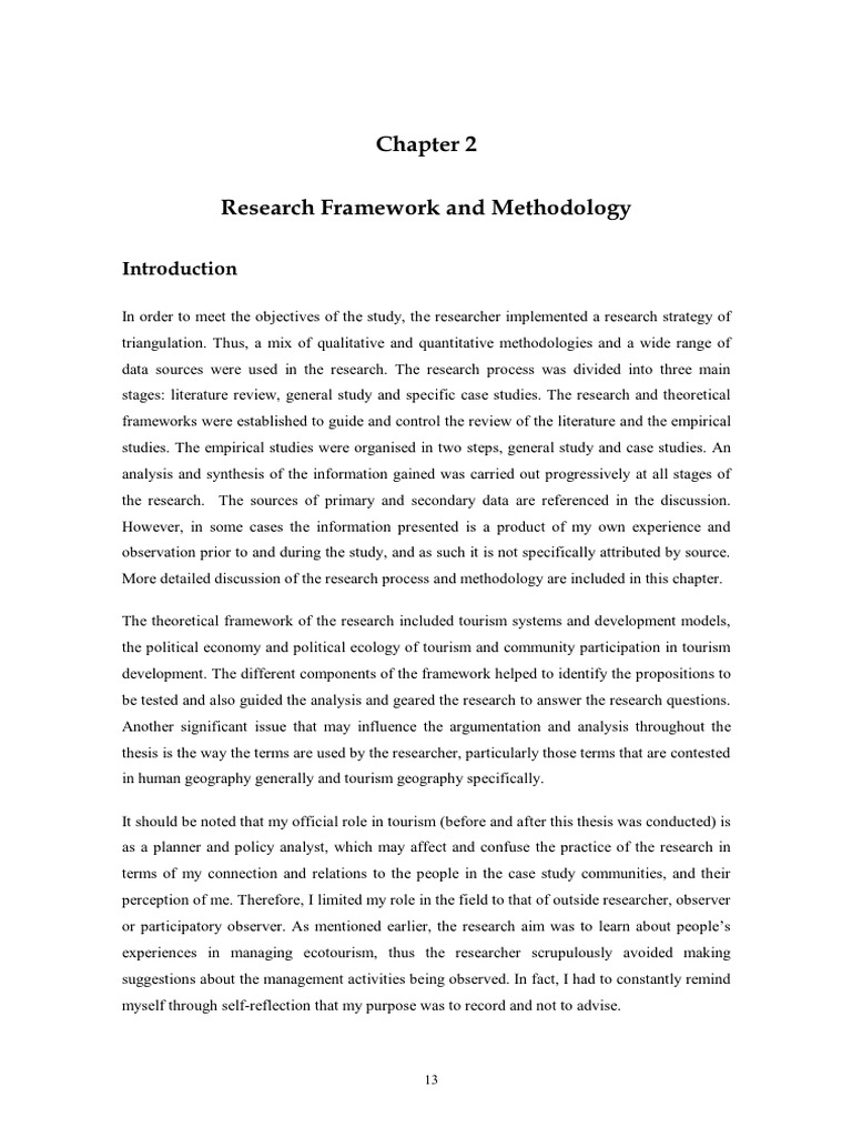 Research Methodology Framework Template | PDF