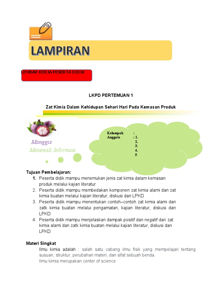 (Template) LKPD PERTEMUAN 1 | PDF
