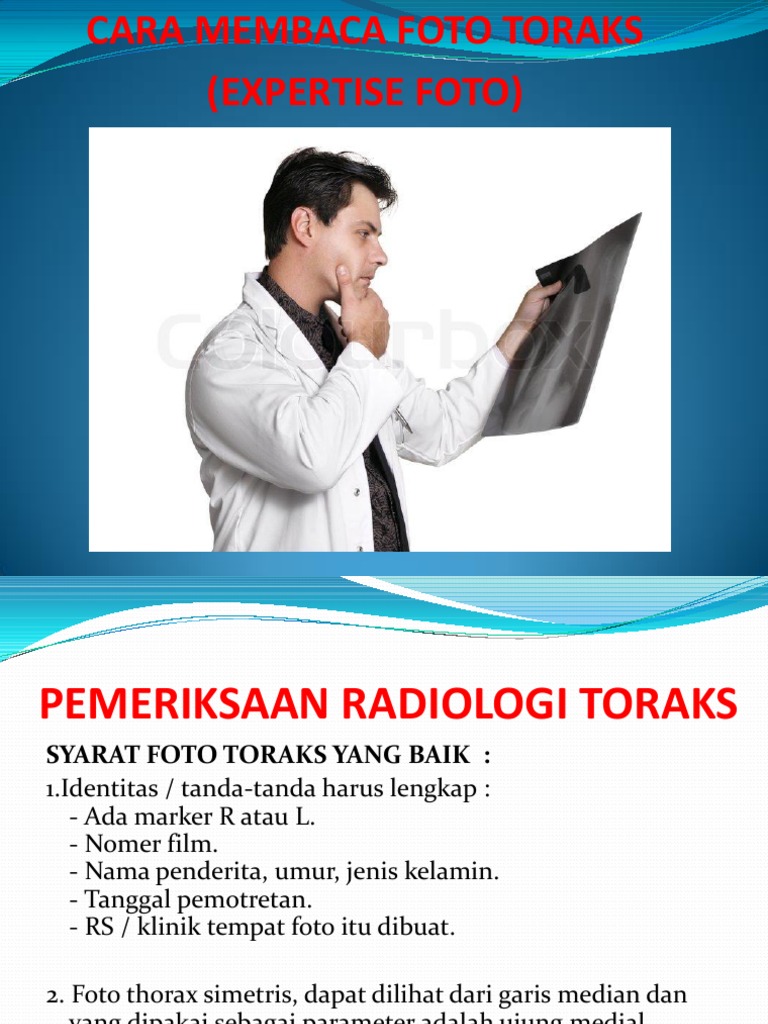 Cara Membaca Foto Toraks | PDF